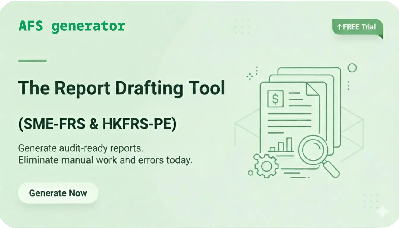 AFS generator for SME-FRS and HKFRS-PE