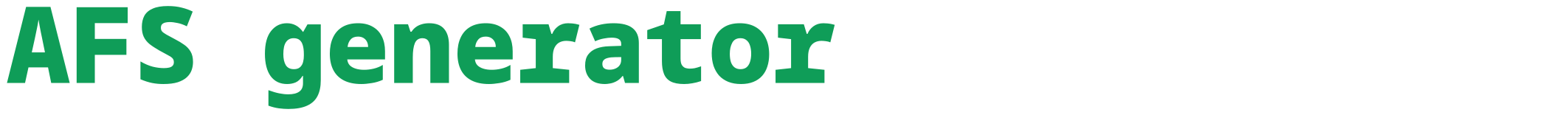 AFS generator for SME-FRS and HKFRS-PE